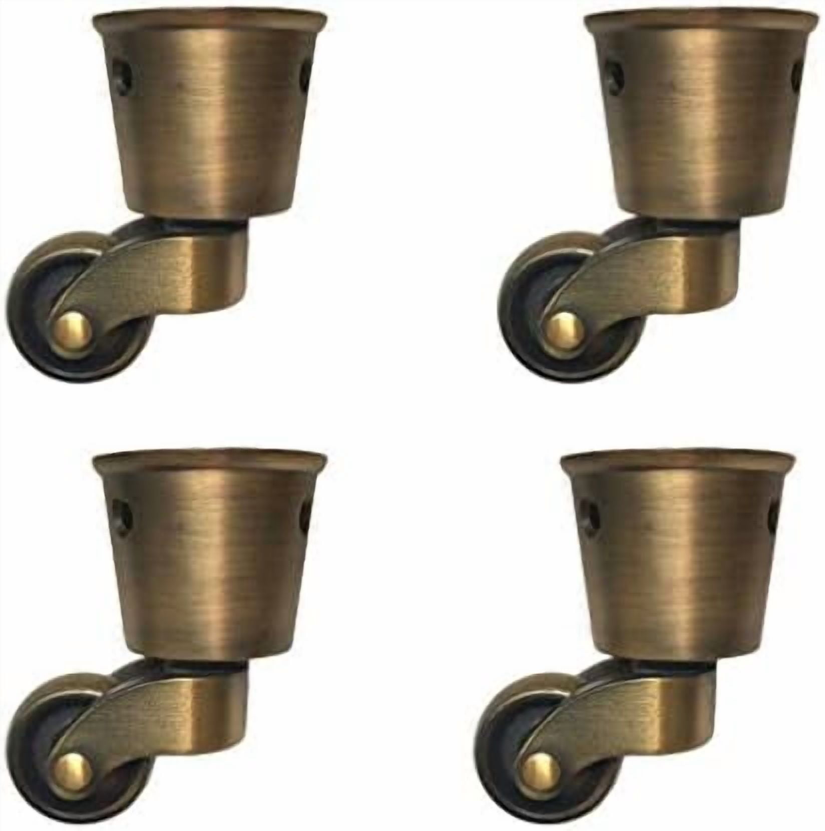 Set of 4 Swivel Caster Wheels,Antique Furniture Castor, Oil Rubbed ...