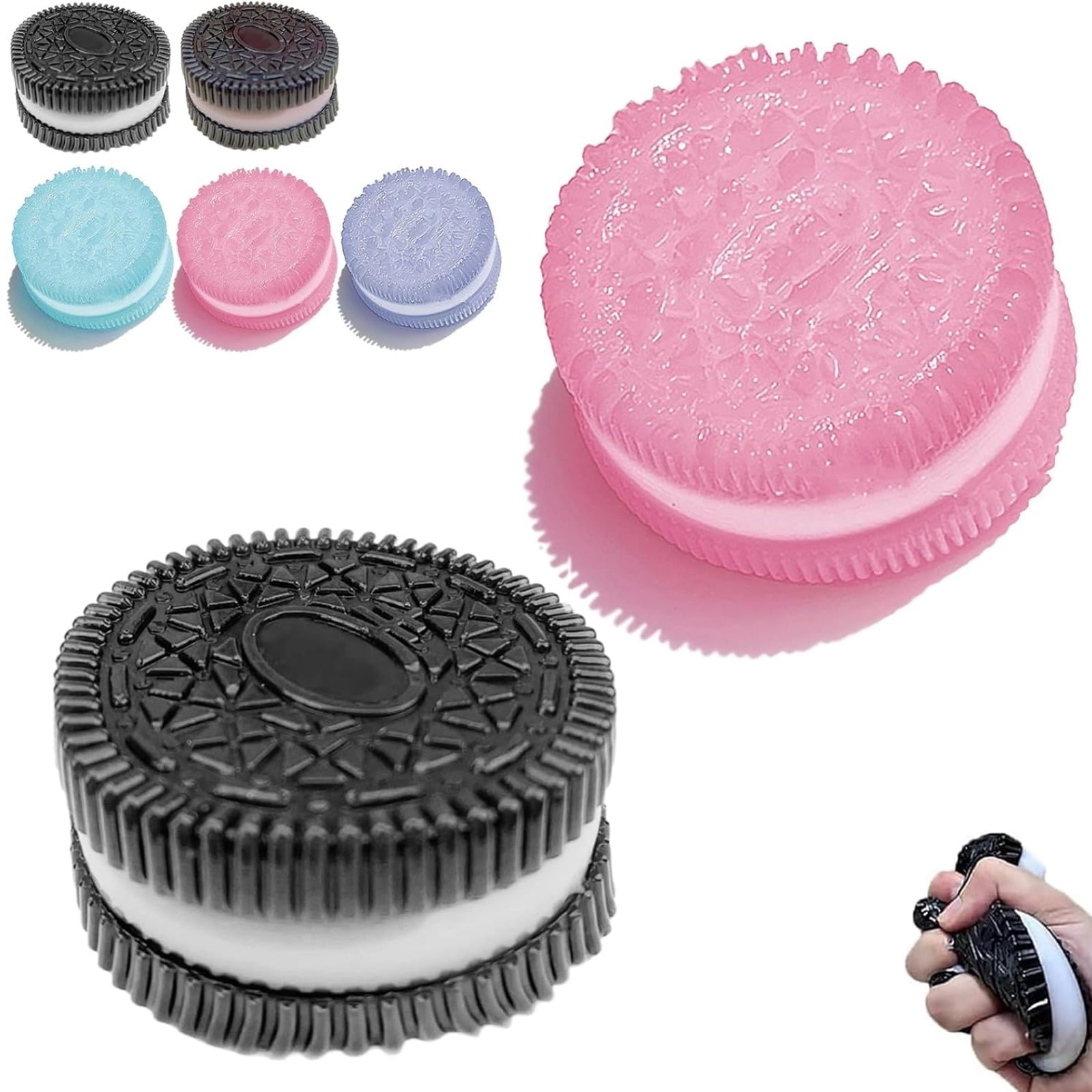 Set of 4 Taba Squishy, Cookies Squishy Toys, Pinching Sandwich ...