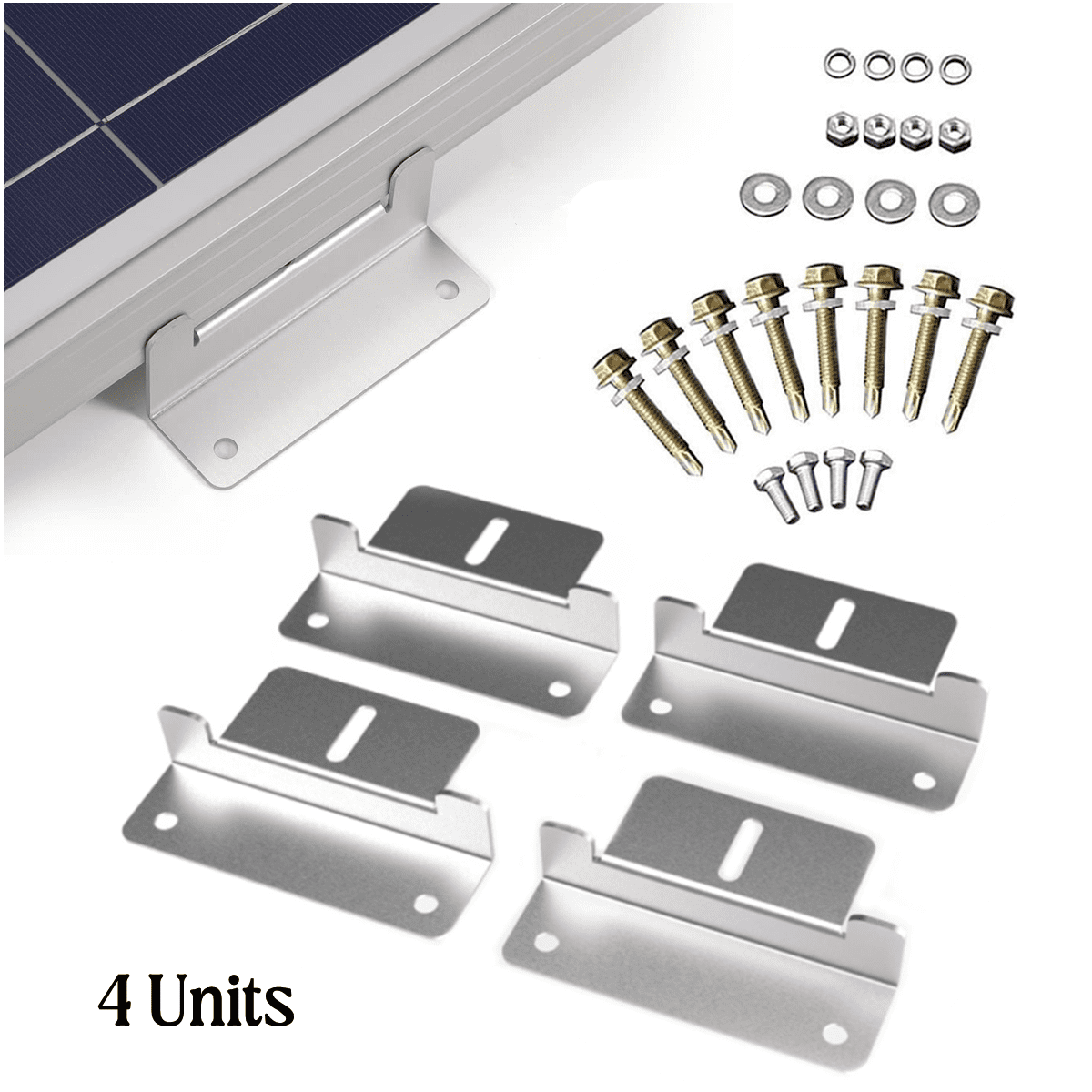 Set of 4 Units Solar Panel Mounting Z Brackets, Solar Panel Mounting ...