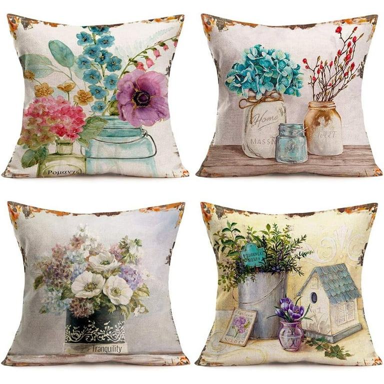 shabby chic decorative throw