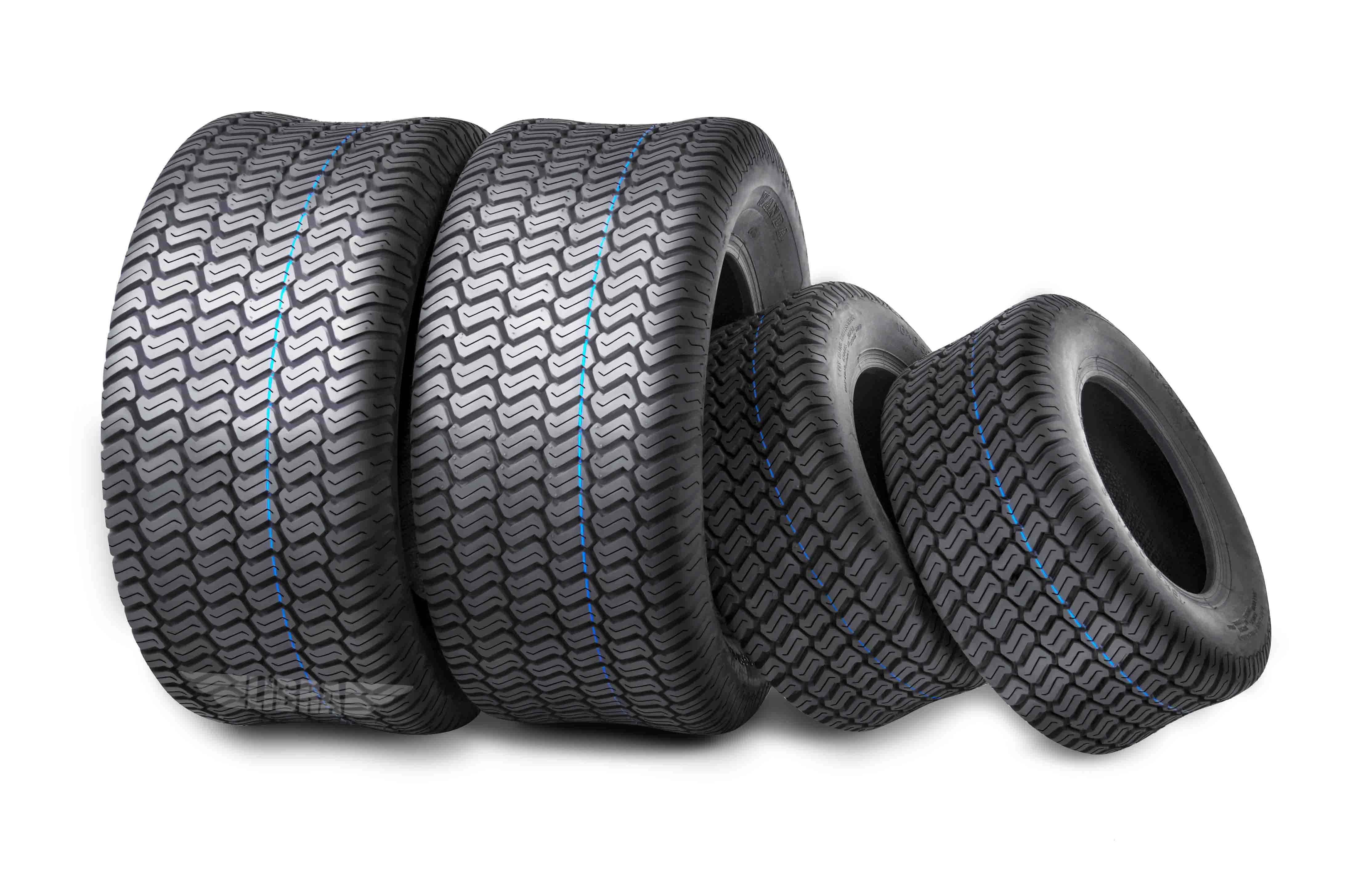 Set 4 WANDA Lawn Mower Turf Tires 18x8.5-8 Front & 23x10.5-12 Rear /4 ...