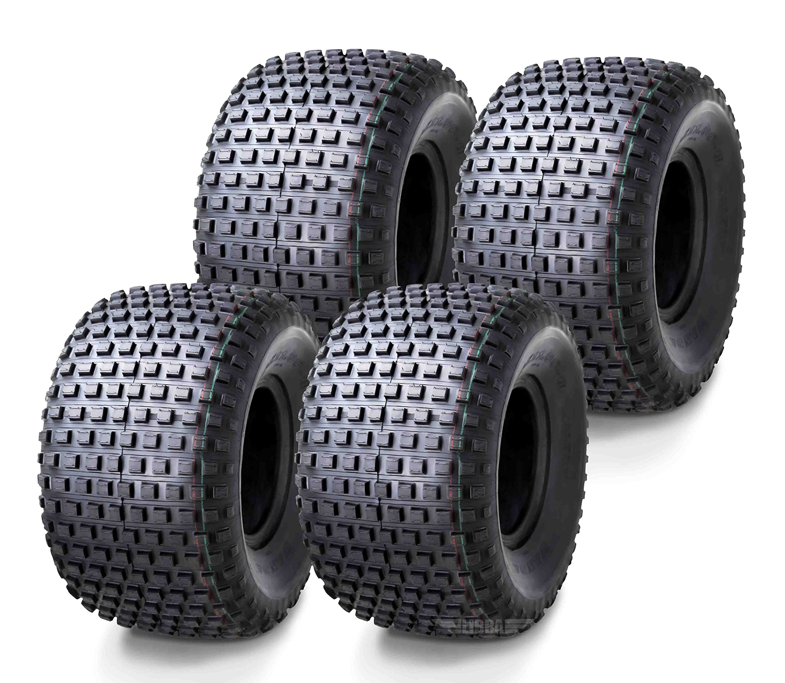 WANDA Sport ATV Tires Set of 4, 22x11-8 4PR Knobby 10032, Non ...
