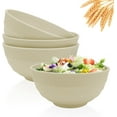 Set of 4 Wheat Straw Bowls 60 oz - Unbreakable Cereal Bowls for Healthy ...