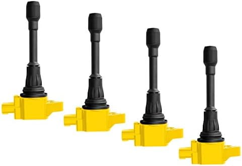 Set of 4 Yellow Ignition Pack 2007 2008 2009 2010 2011 2012 Compatible ...