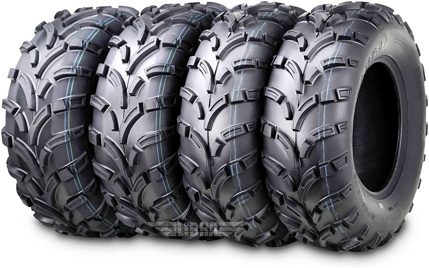 WANDA 6PR ATV UTV Four Wheeler Tires Set of 4 - 26x8-14 & 26x10-14 ...