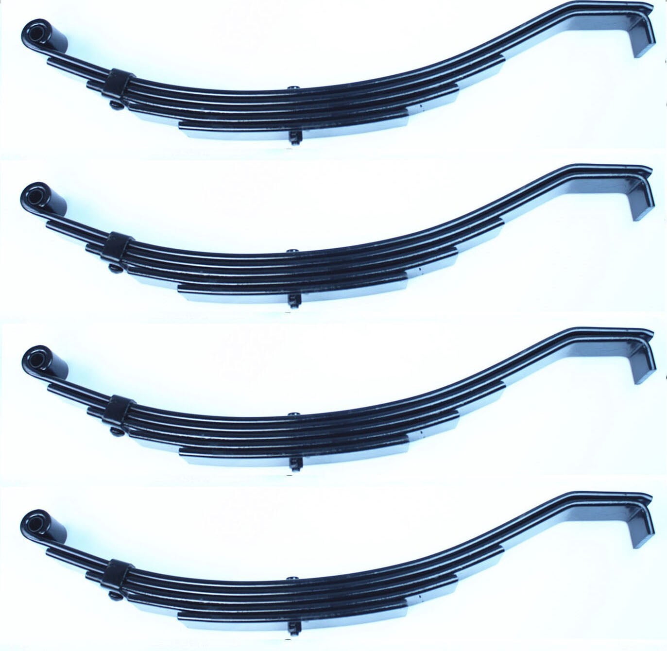 (Set 4) trailer leaf spring 5 leaf slipper 3500lbs for 7000 lbs 7K axle ...
