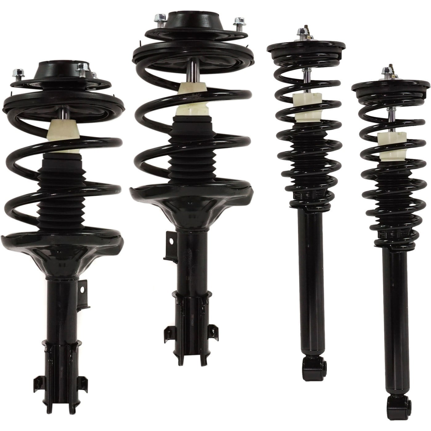 Set of 4 y Loaded Struts for Front & Rear Left and Right - Black, Non ...