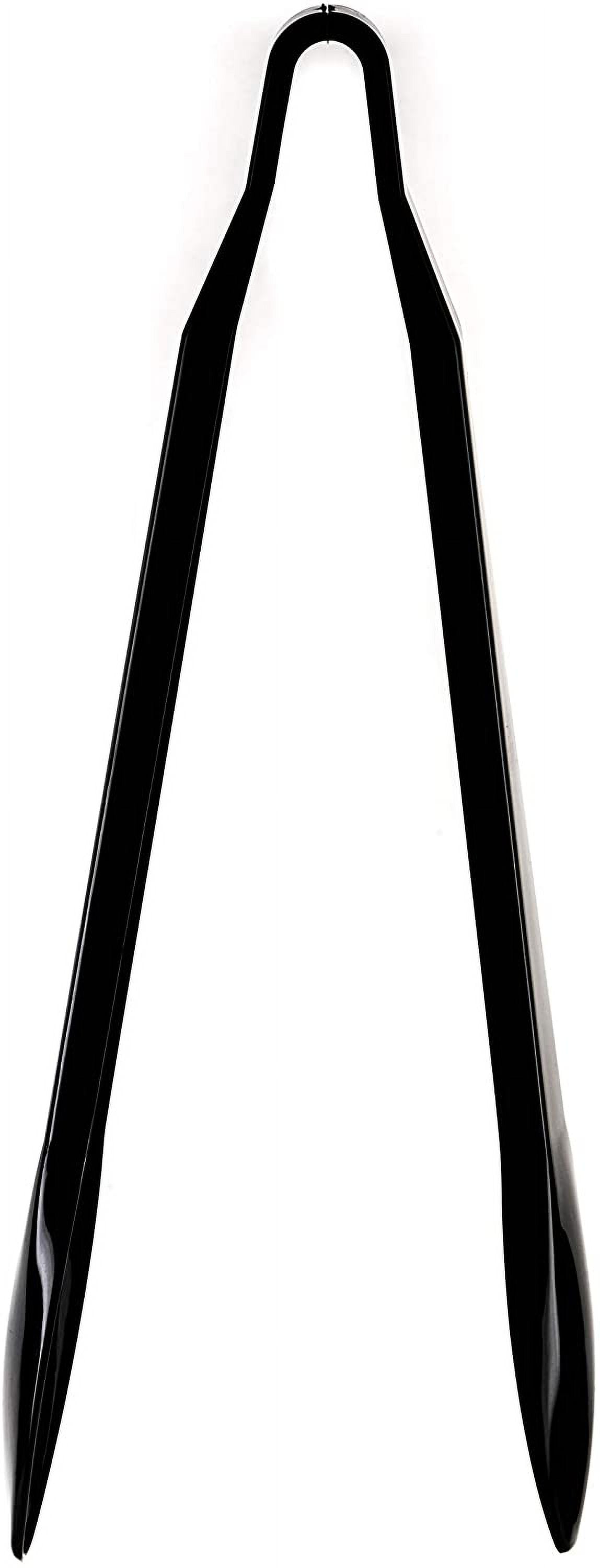 Set of 48 - Heavy Duty Black Serving Tongs - 9 inch - Plastic ...
