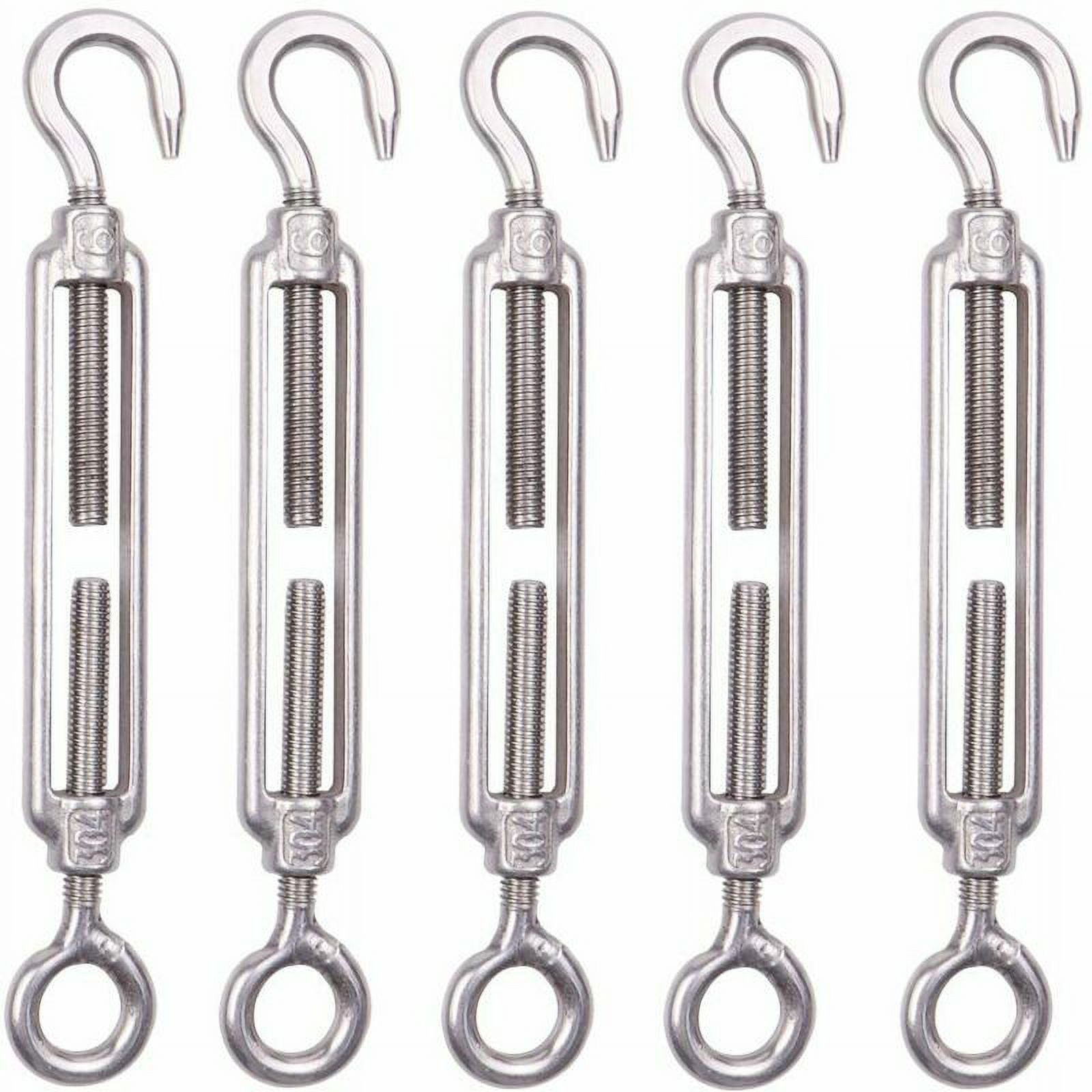 Set of 5 M6 Stainless Steel Cable Tensioner 6mm Fence Tensioner Hook ...