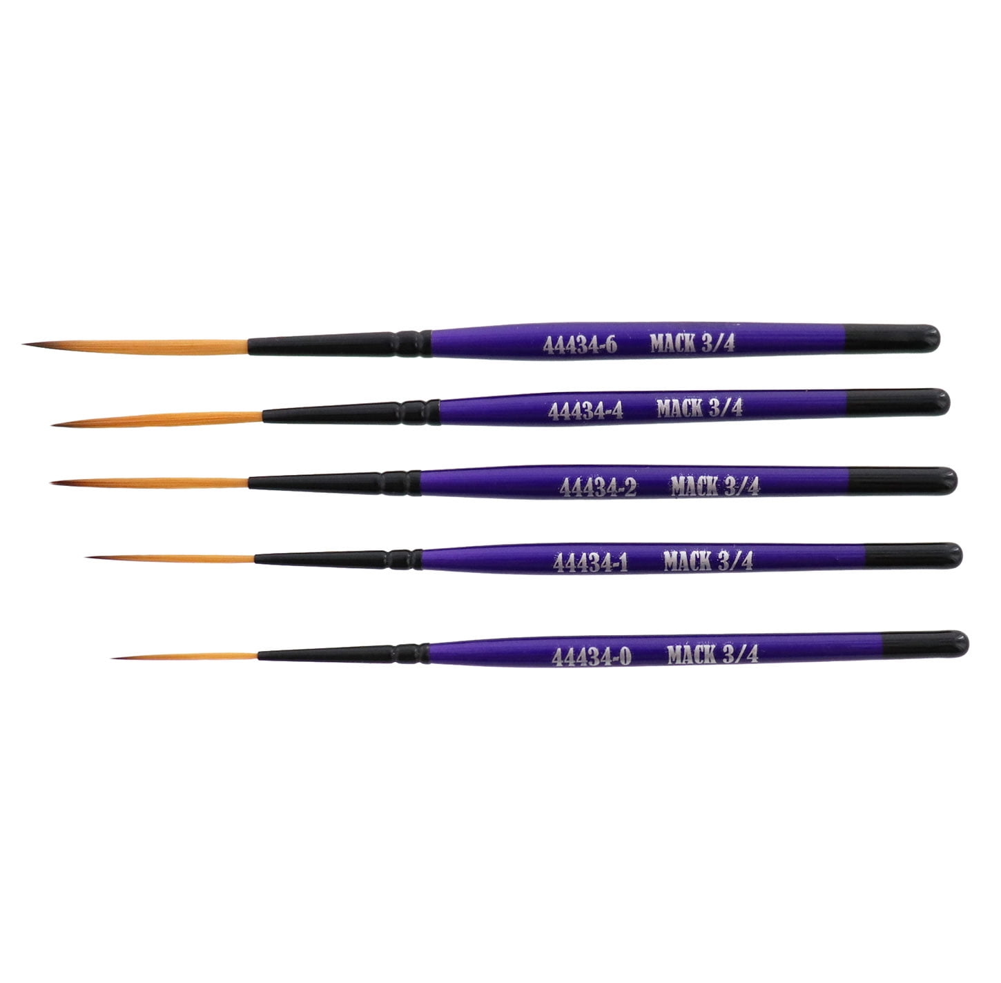 Mack Brush Series 44434, 5-Piece Virus Scrolling Script Pinstriping ...
