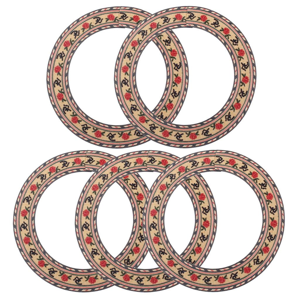 Set/5pcs 0.8mm/0.03'' Thickness Guitar Sound Hole Rosette Inlay ...