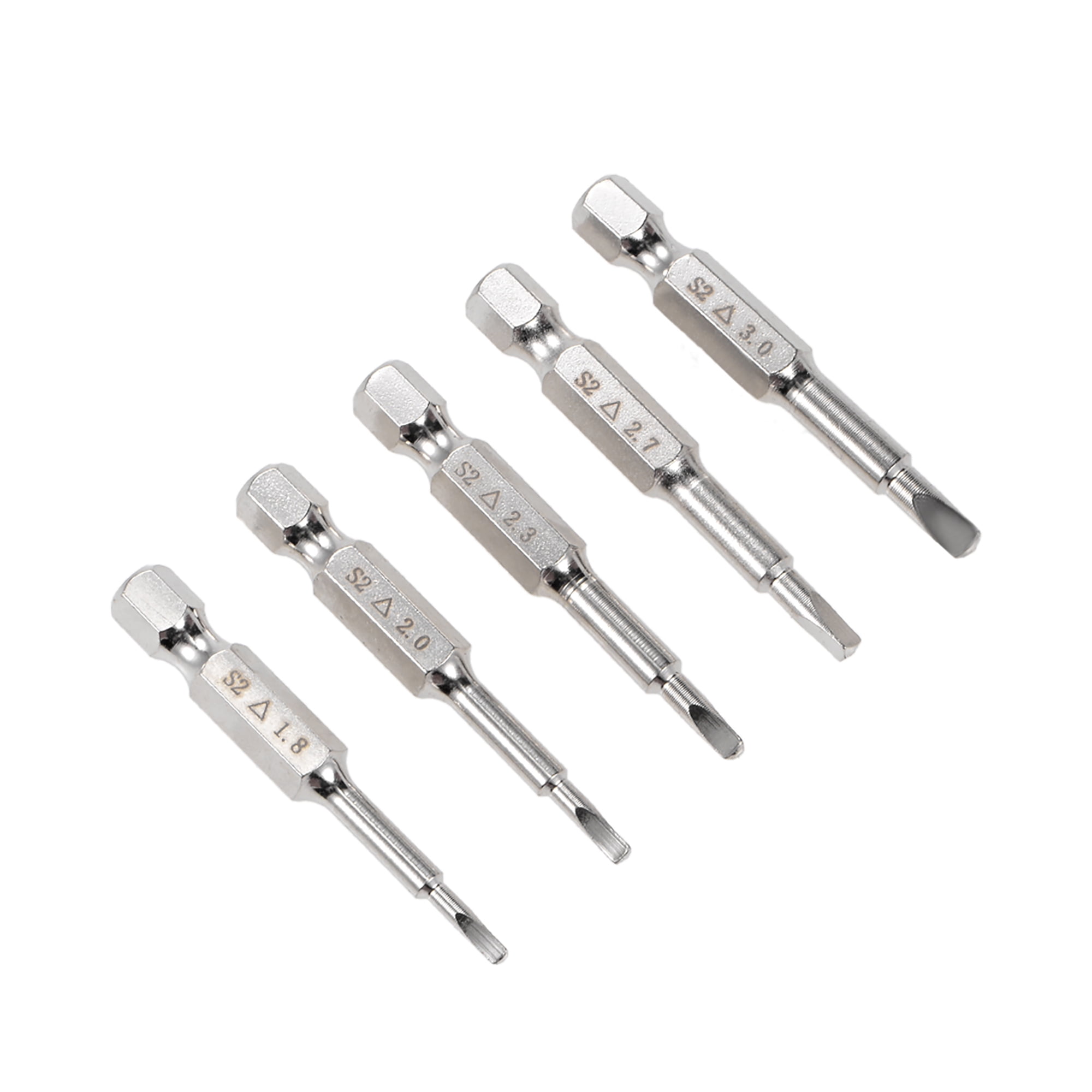 Set(5pcs) 1/4 Inch Hex Shank (TA18, 20, 23, 27, 30) Triangular Head ...