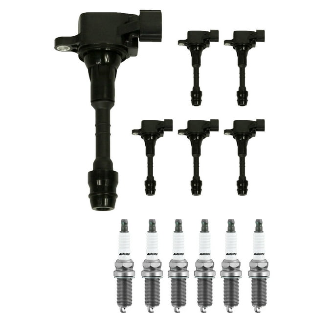 Set of 6 ISA Ignition Coils and 6 Autolite Spark Plugs replace for 2011 ...