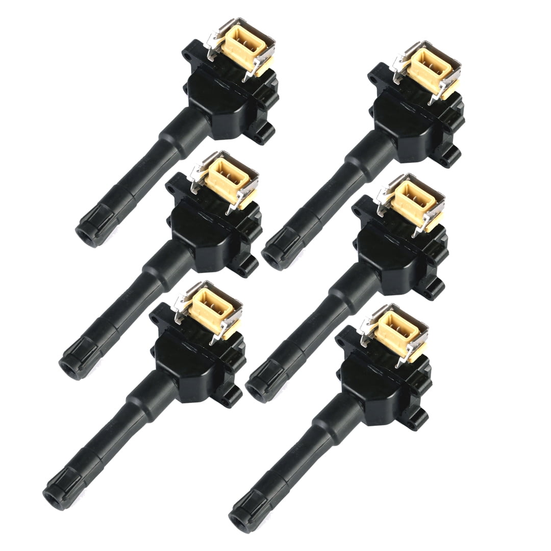 Set of 6 ISA Ignition Coils Compatible with BMW M3 320i 325i 740i 530i ...