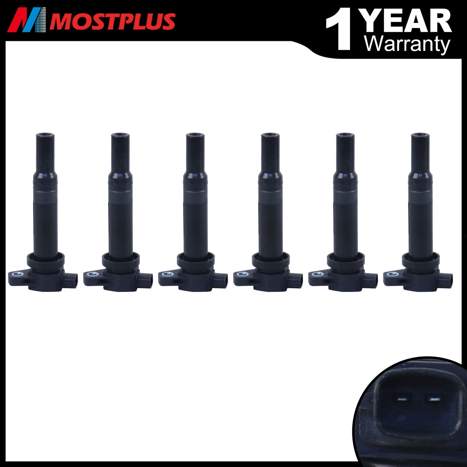 Ignition Coils Set(6) for 2007-2009 Hyundai Santa Fe & 2007-2010 Kia ...