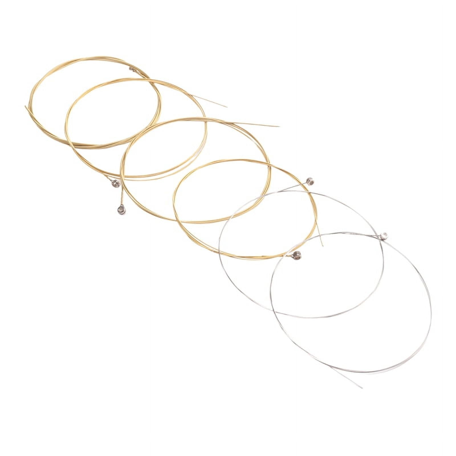 Set 6 Metal Strings for Acoustic Guitar 1 Meter 1M New_wm25 - Walmart.com