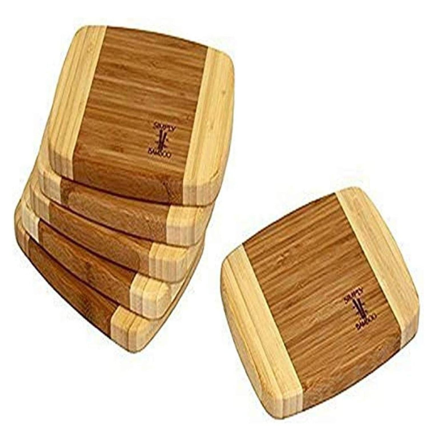 Set of 6 Piece Napa Bamboo Cutting Bar Board Set for Kitchen | Chopping ...