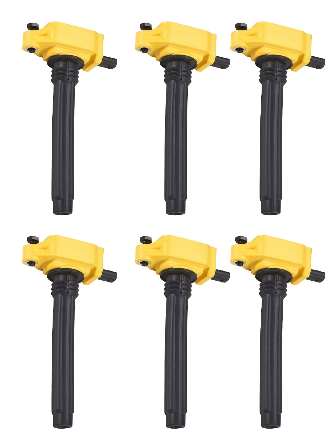 Set of 6 Yellow ISA Ignition Coils Compatible with 2011-2017 Dodge ...
