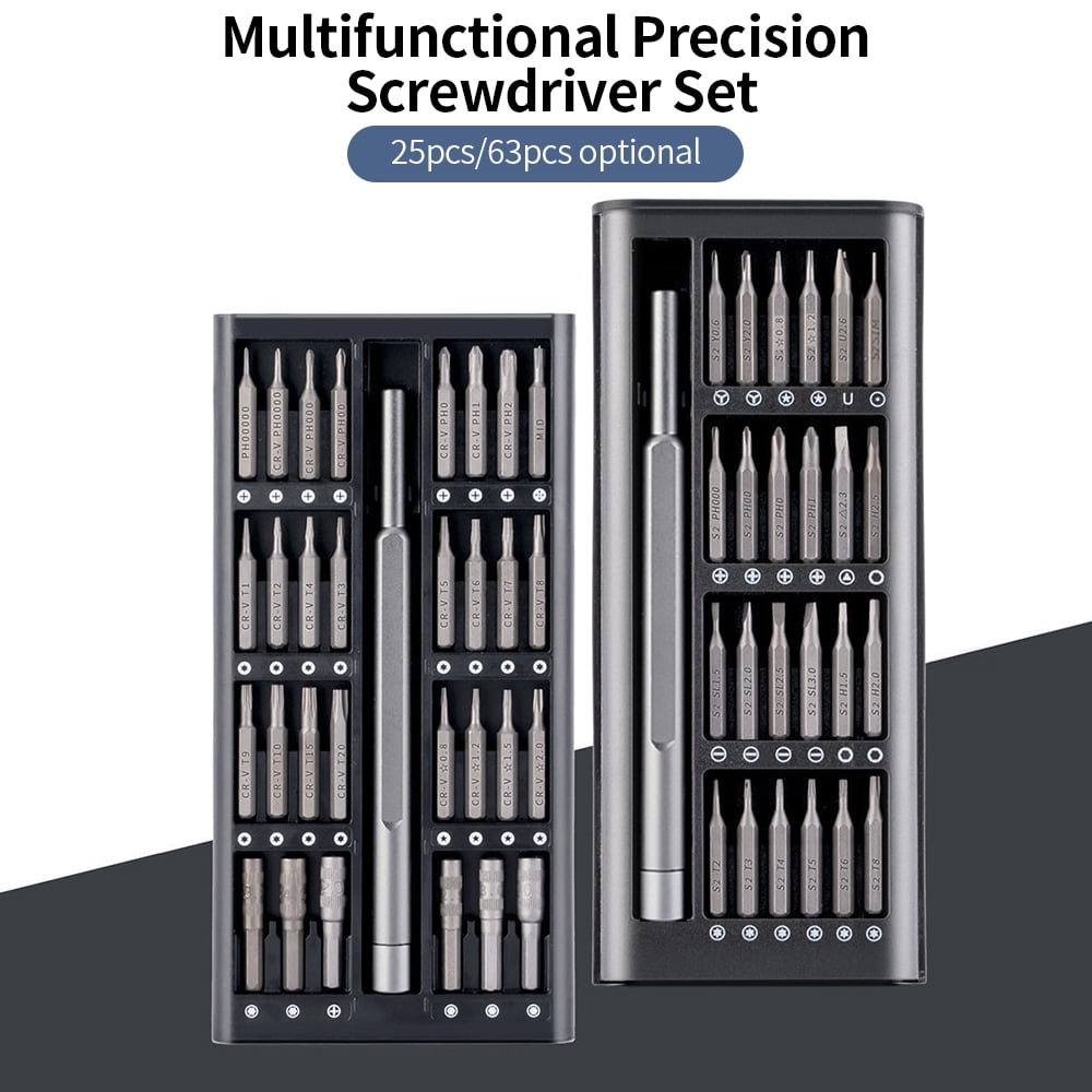 Set 63-in-1 Manual Mini Screwdriver Set Screwdriver Repair Kit For ...