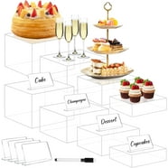 CUTICATE 5 Pieces Buffet Riser,Cube Display Nesting ,Tabletop Display ...
