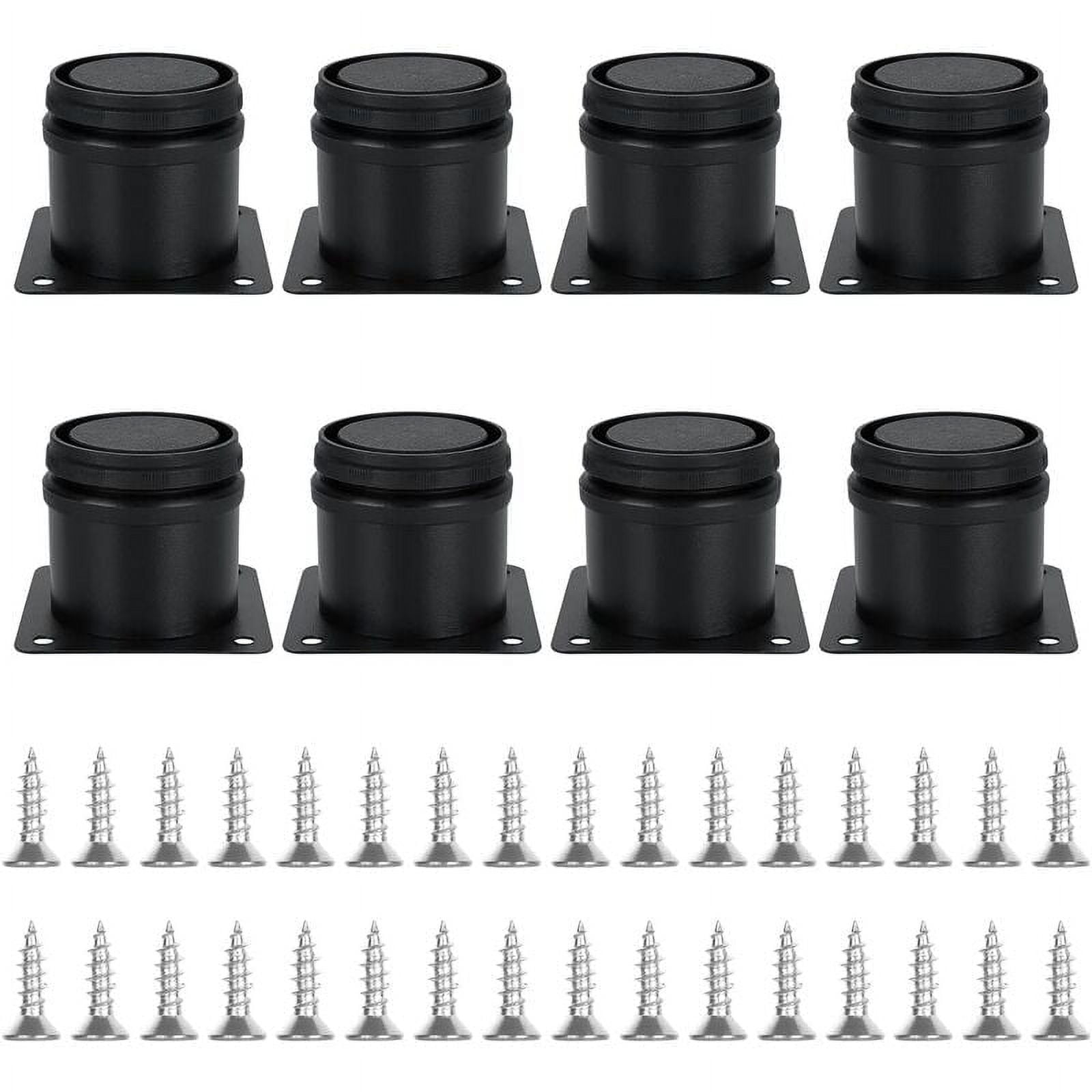 A Set Of 8 Adjustable Leg Black Furniture, Ø 50 Mm/Height 50 Mm ...