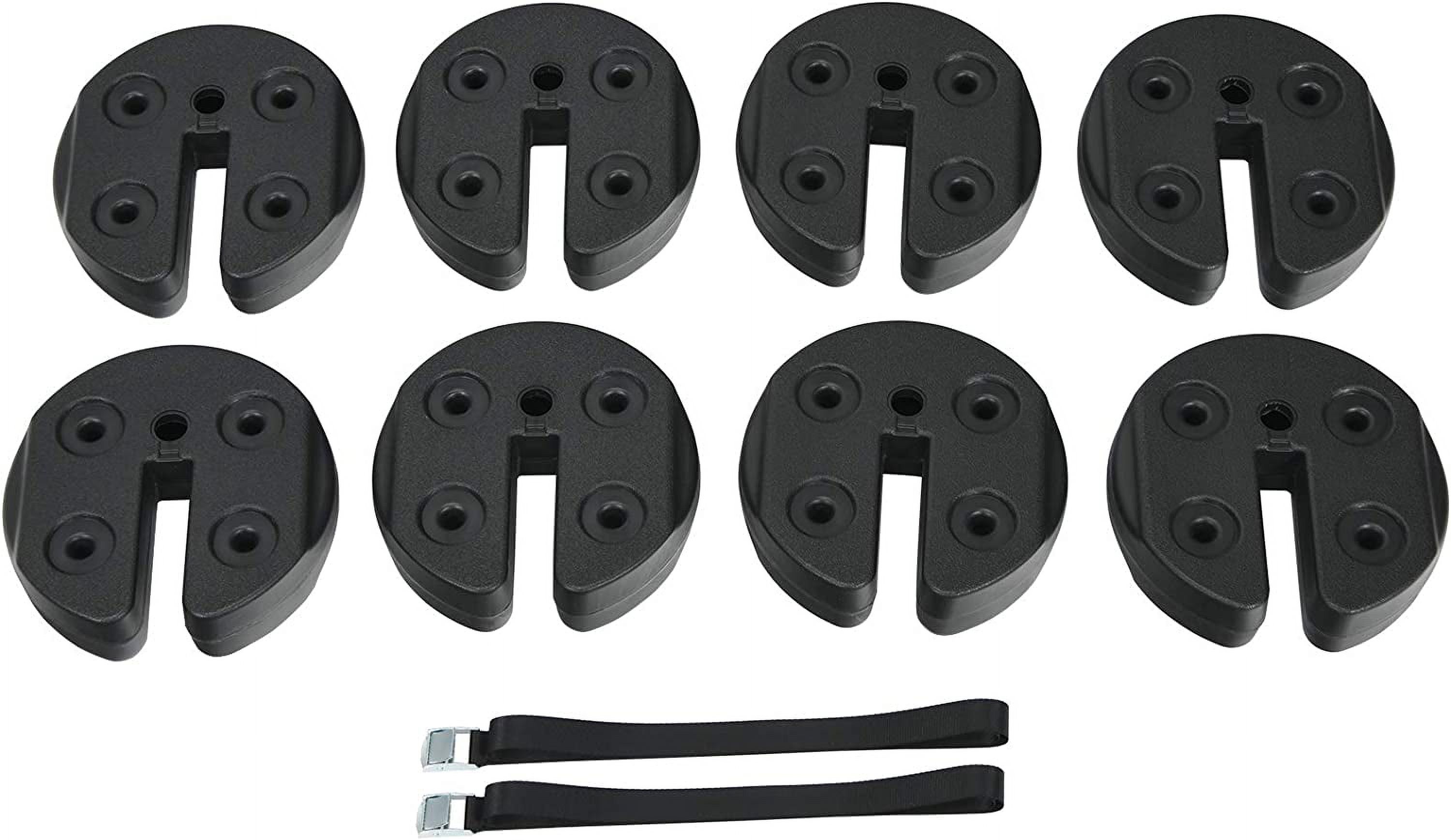 Set of 8 Canopy Weights, 40lbs Weight Plate Kit with No-Pinch Design ...
