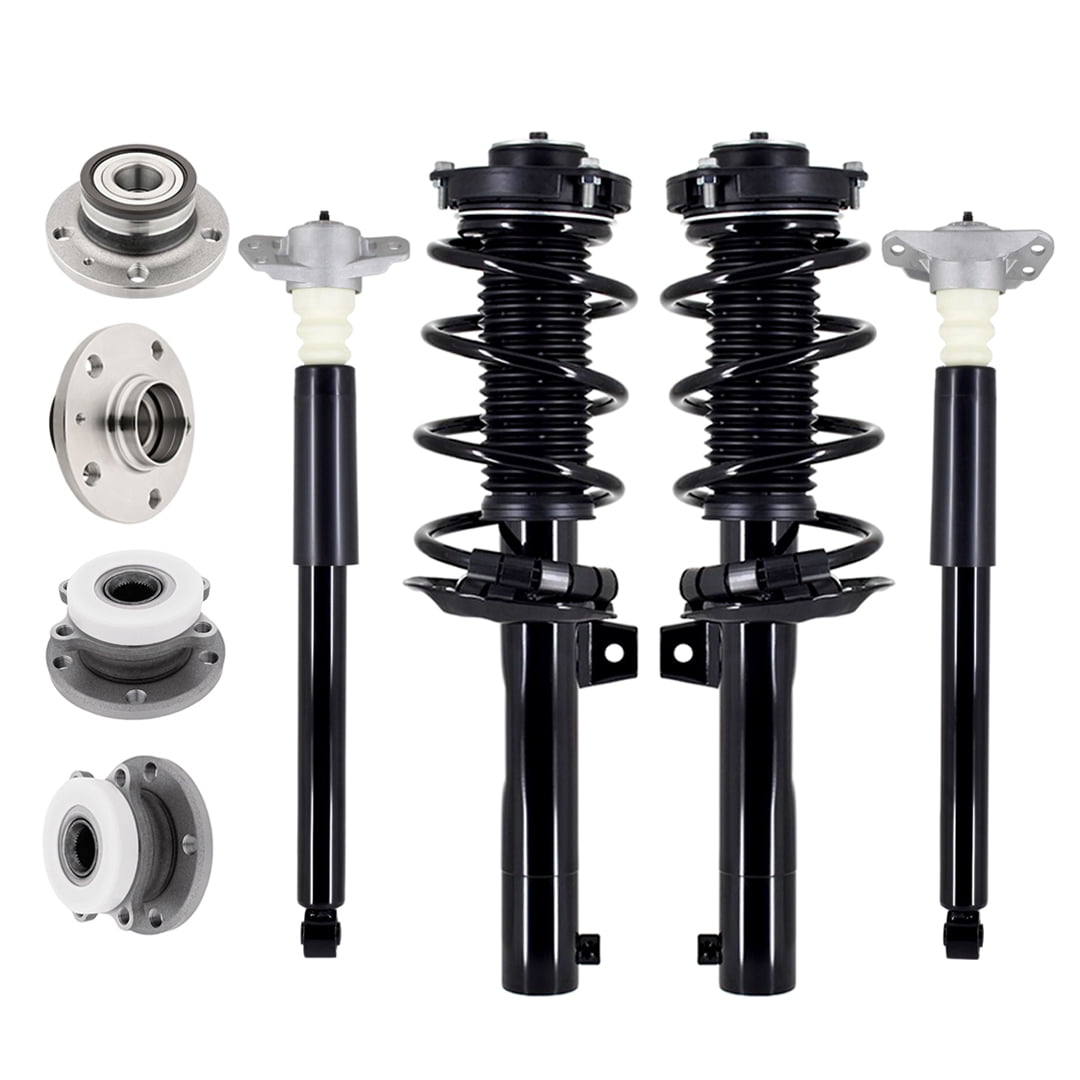 Set of 8 Front Quick Complete Strut-Coil Spring Assembly-Wheel Hub ...