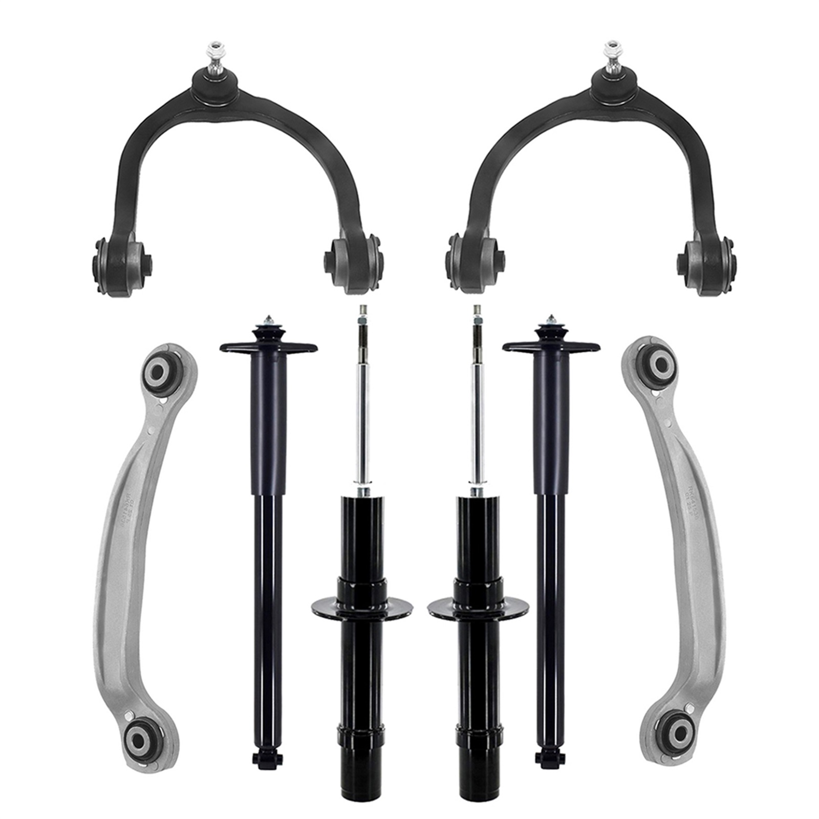 Set of 8 Front Upper Control Arm Ball Joint-Suspension Strut Assembly ...