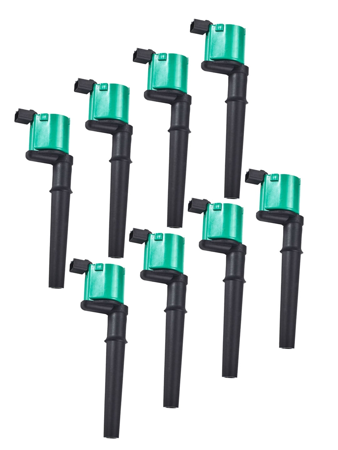 Set of 8 Green Ignition Coils Compatible with 2003-2005 Lincoln Aviator ...