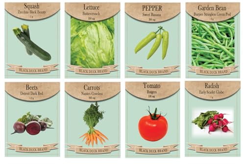 Set of 8 Heirloom Vegetable Garden Starter Pack – Grow Fresh, Homegrown ...