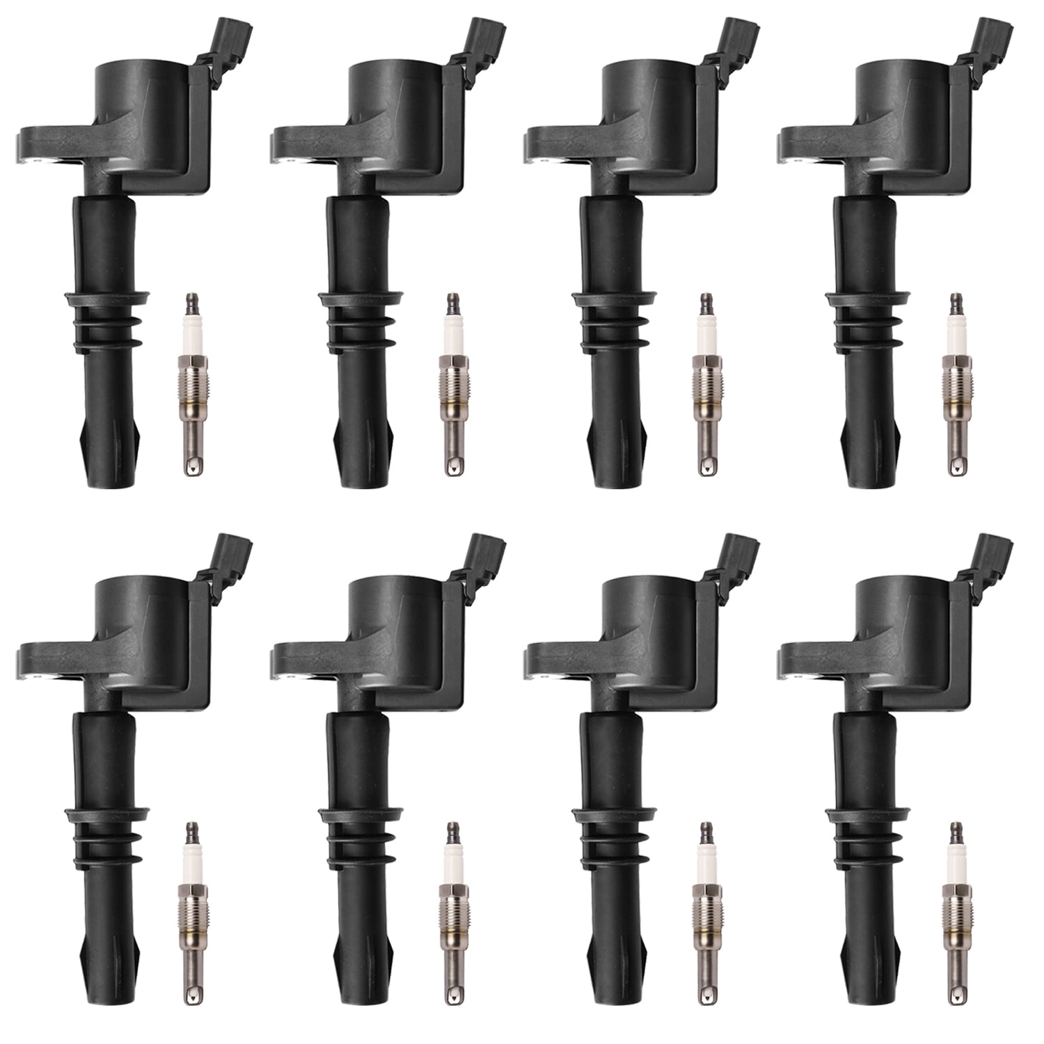 ISA Ignition Coil & Spark Plug Set for Ford, Lincoln, Mercury 5.4L 4.6L ...