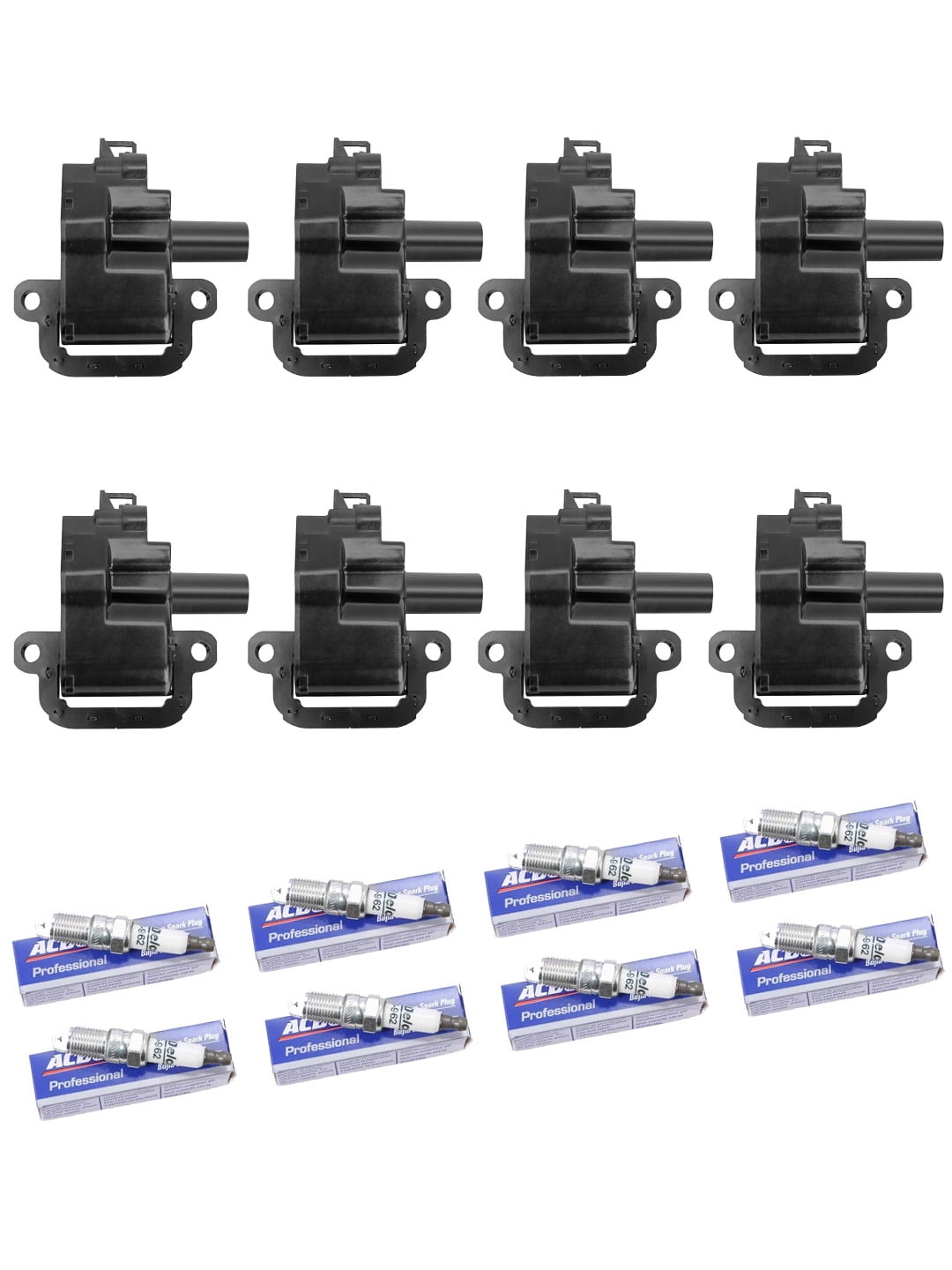 ISA Ignition Coils & Spark Plugs Set for 1999-2000 GMC C6500 Topkick 7 ...