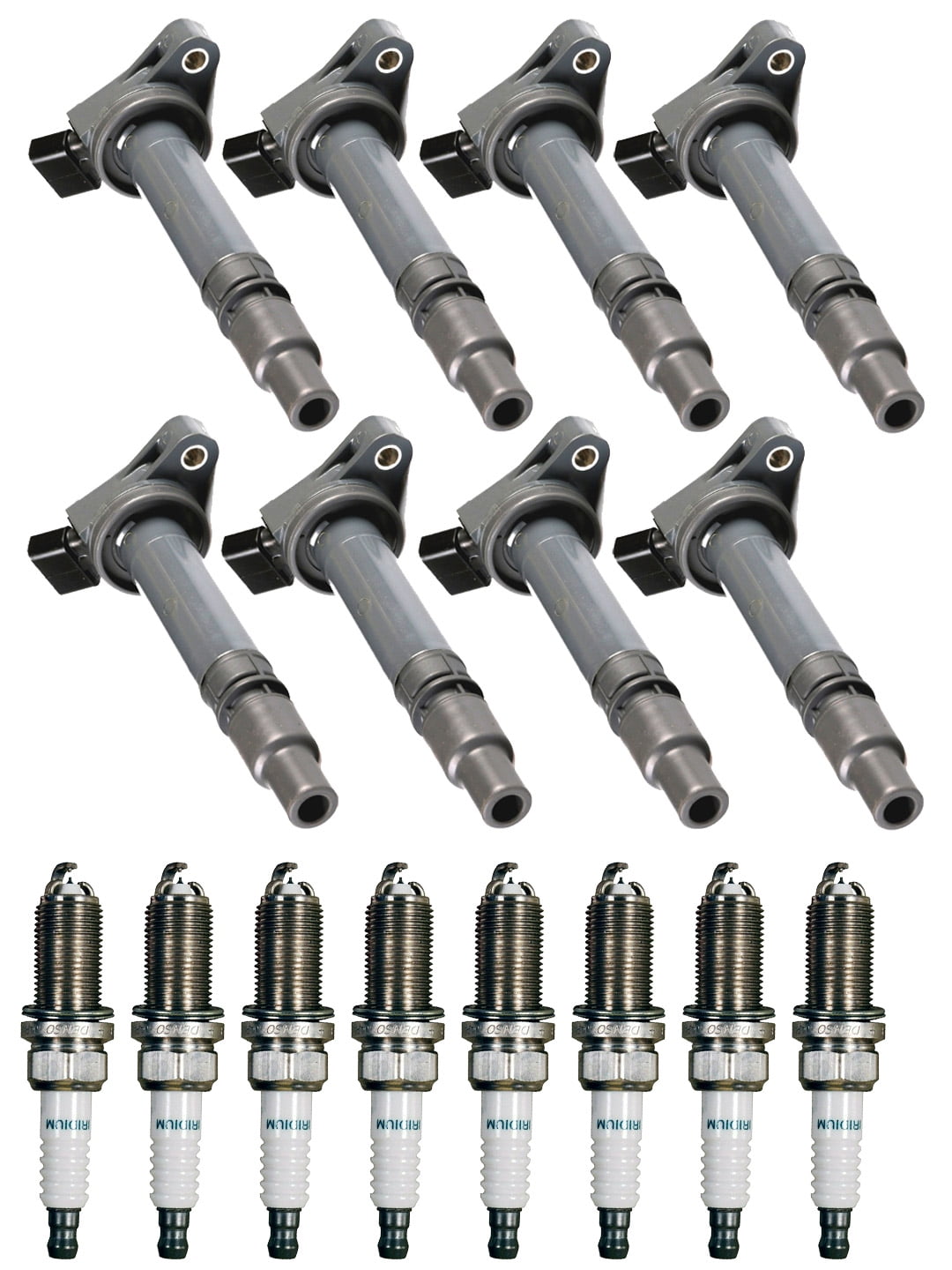 Set of 8 ISA Ignition Coils and 8 ISA Spark Plugs Compatible with 2008 ...