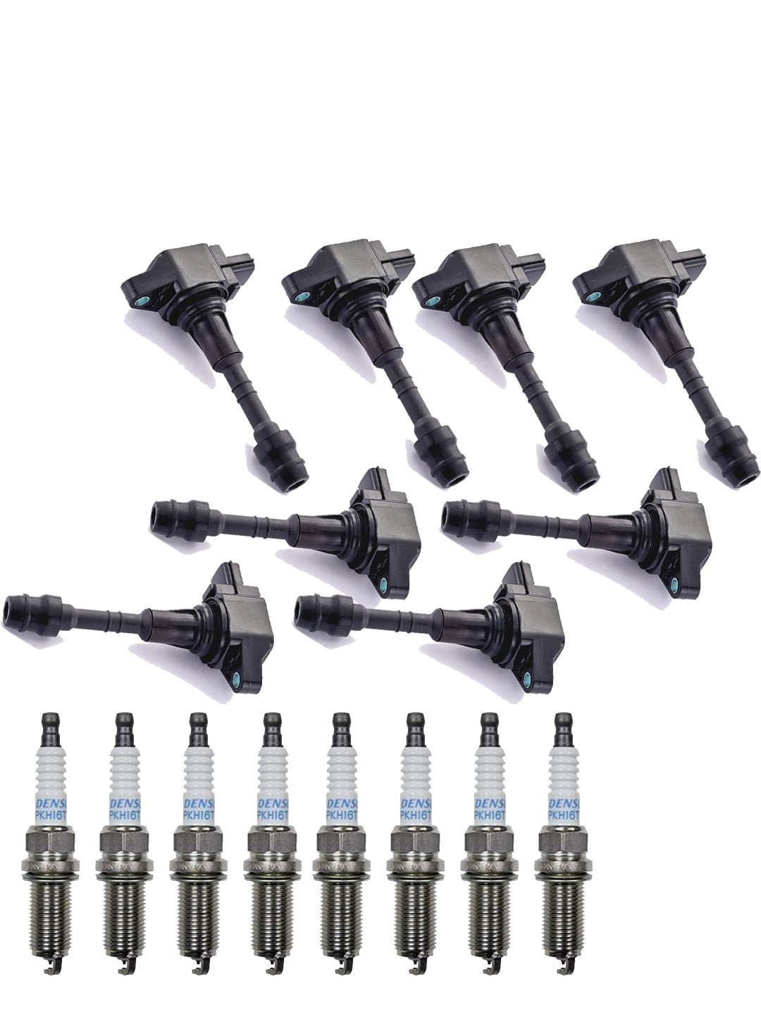 Set of 8 ISA Igntion Coils and 8 Denso Spark Plugs Compatible with 2010 ...