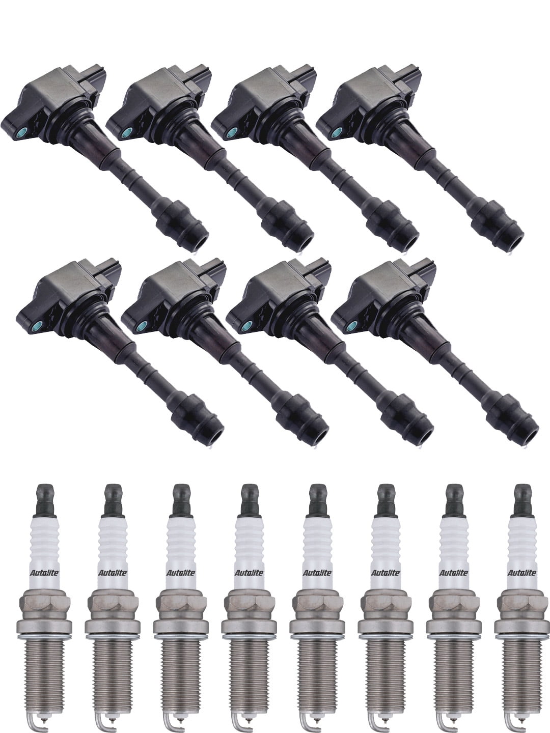 Set of 8 ISA Igntion Coils and 8 Spark Plugs replace for 2008-2010 ...