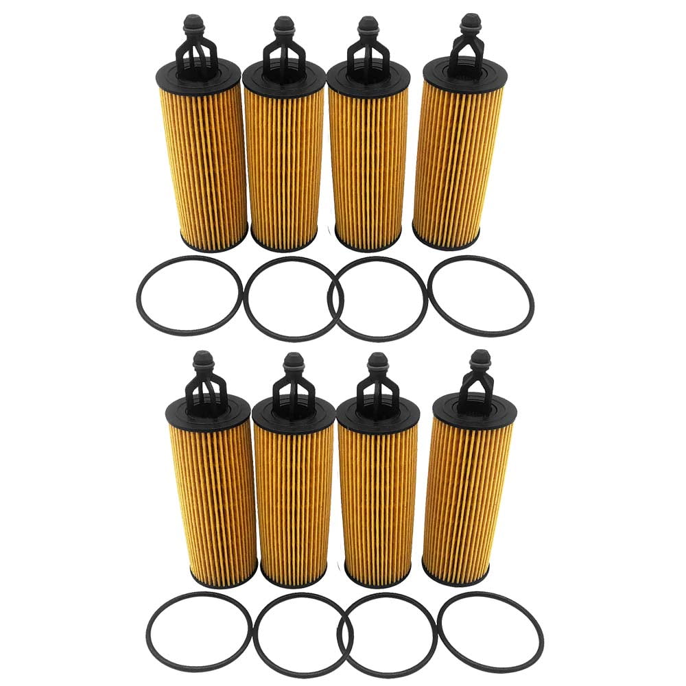 Set (8) Oil Filter 68191349AB Fit Chrysler 300 Dodge Durango Jeep Grand ...