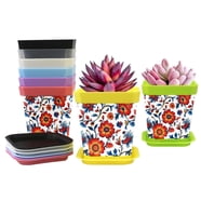 Casewin Plastic Flower Buckets Flowers Vase Tall Planters Flower Pot ...