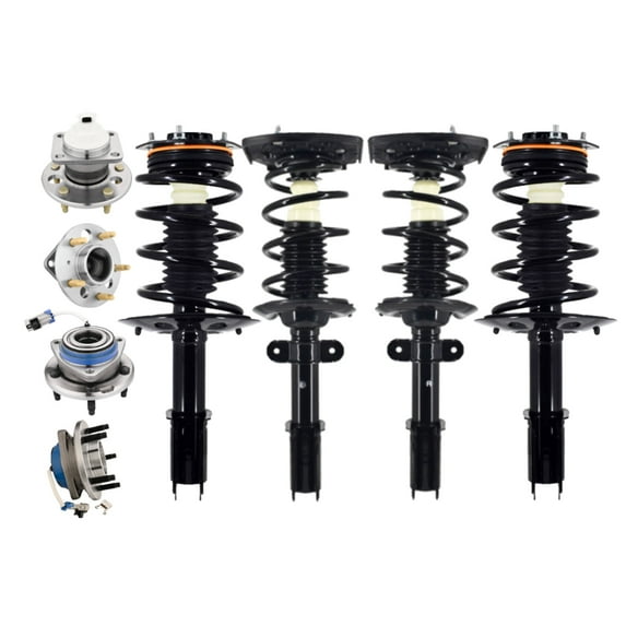 Set 8 Quick Complete Strut-Coil Spring-Wheel Hub Bearing Assembly For ...