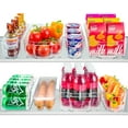 Set Of 8 Refrigerator Pantry Organizer Bins - Clear Food Storage ...