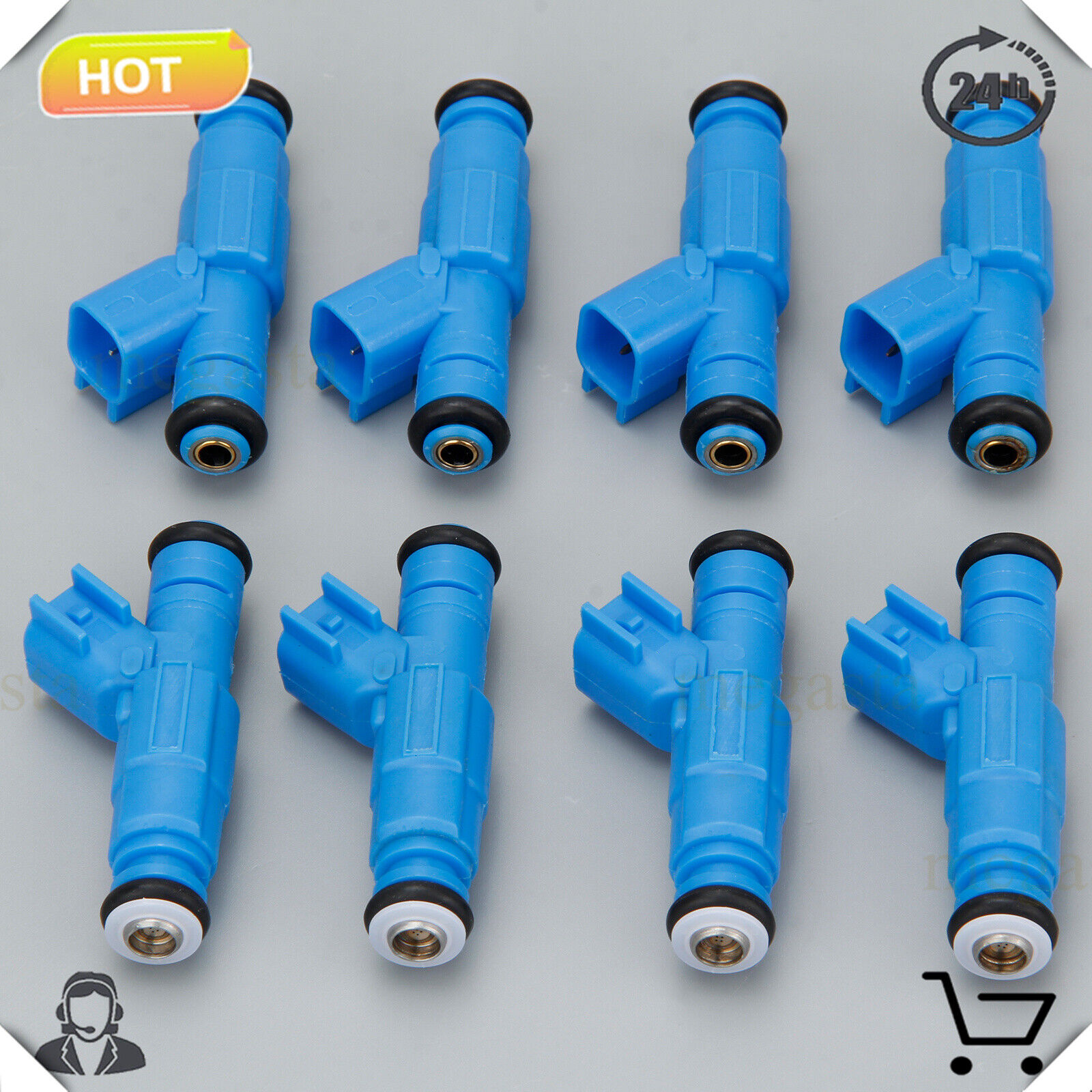 Set 8 Upgrade Fuel Injectors For Ford F-150 E-150 E250 Mercury 4.6L V8 ...