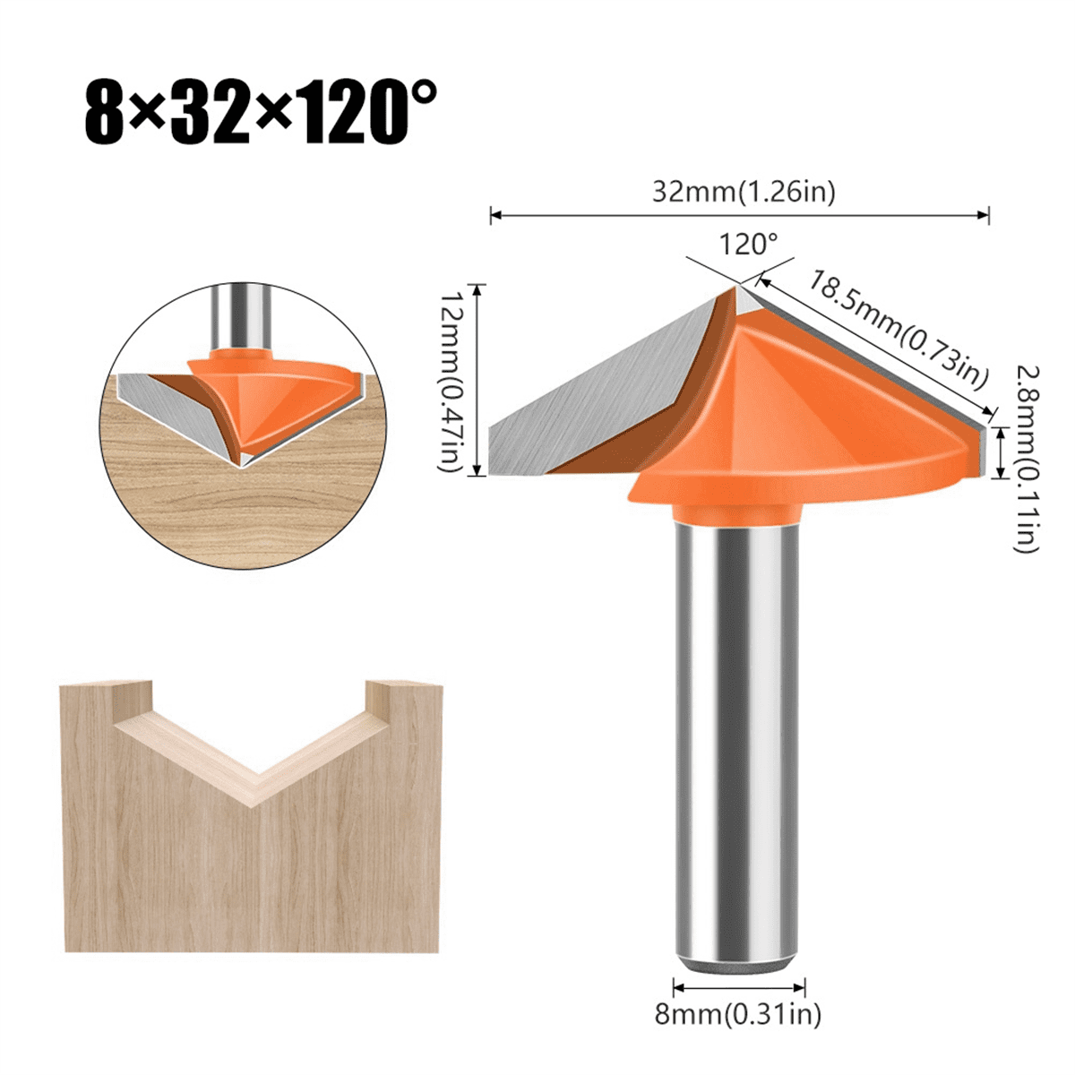 Set 8mm Handle 3D V-Shaped Knife 3D Computer Engraving Knife ...