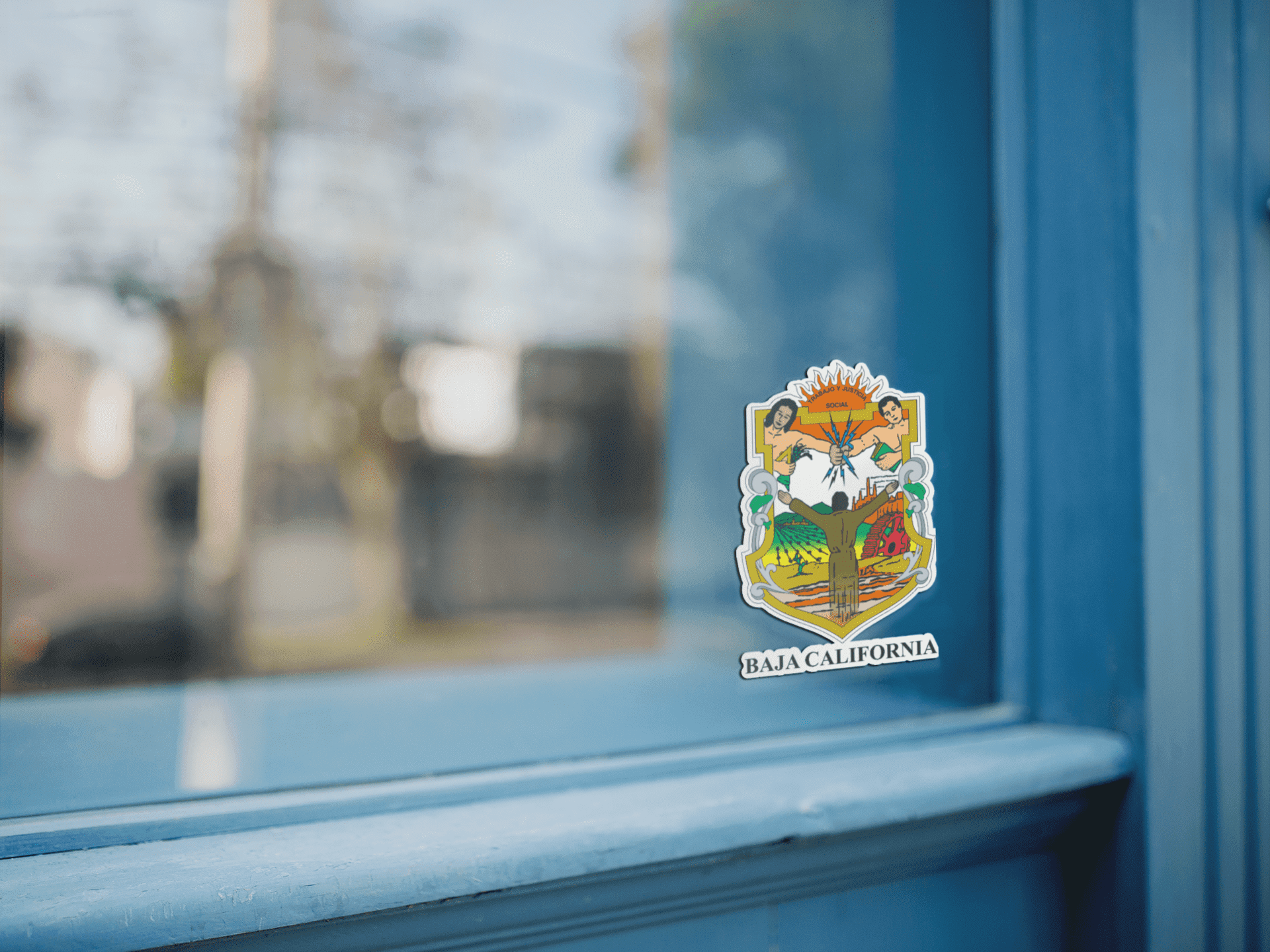 Set Baja California Mexico. Coat of Arms State Emblem Escudo de Armas ...