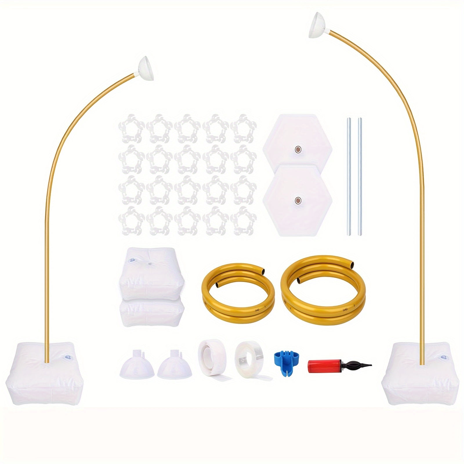 Set of Balloon Stands in 8FT And 5FT, Flexible Balloon Arch Column ...