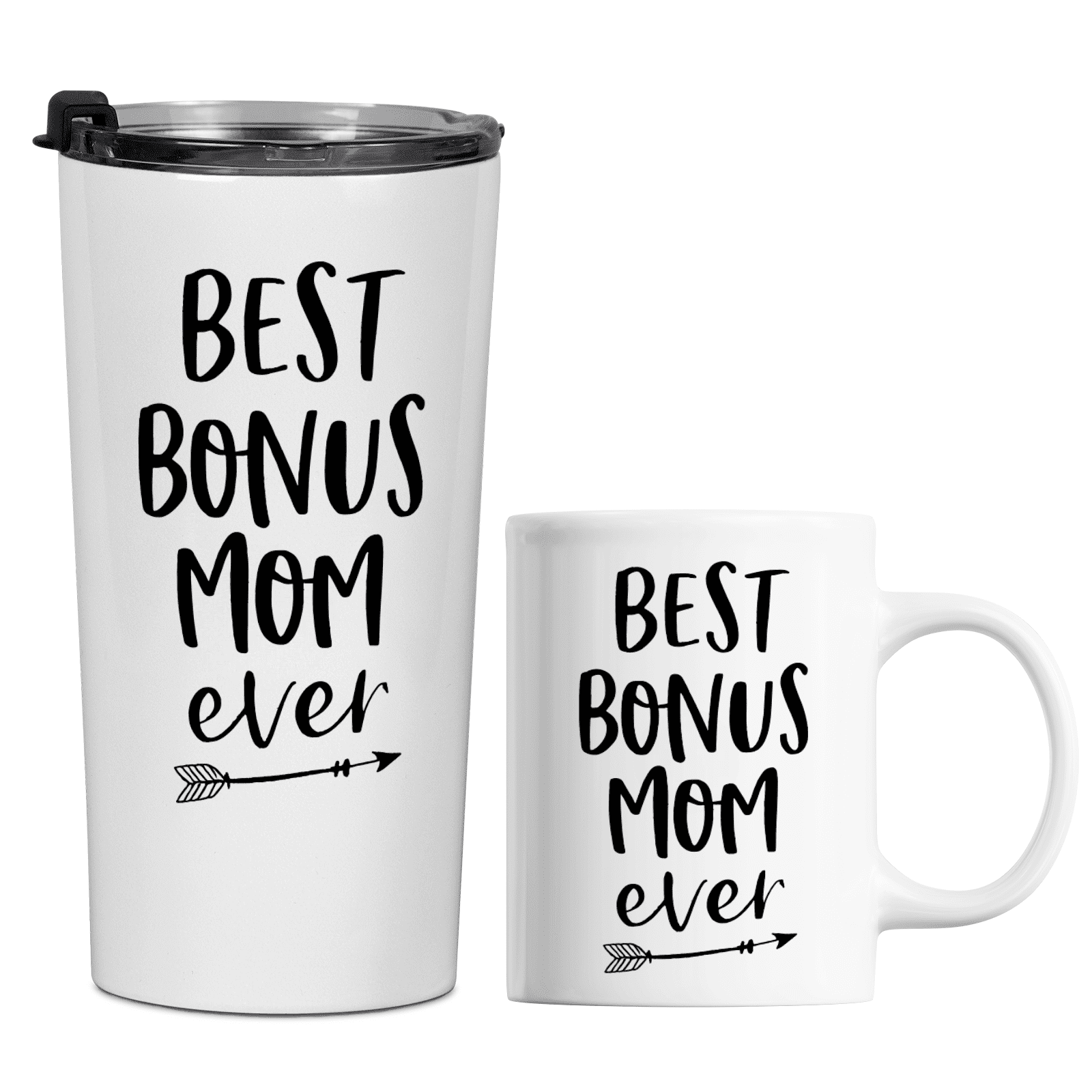 Set of Ceramic Coffee Mug And Tumbler 20oz for Mama, Best Bonus Mom ...