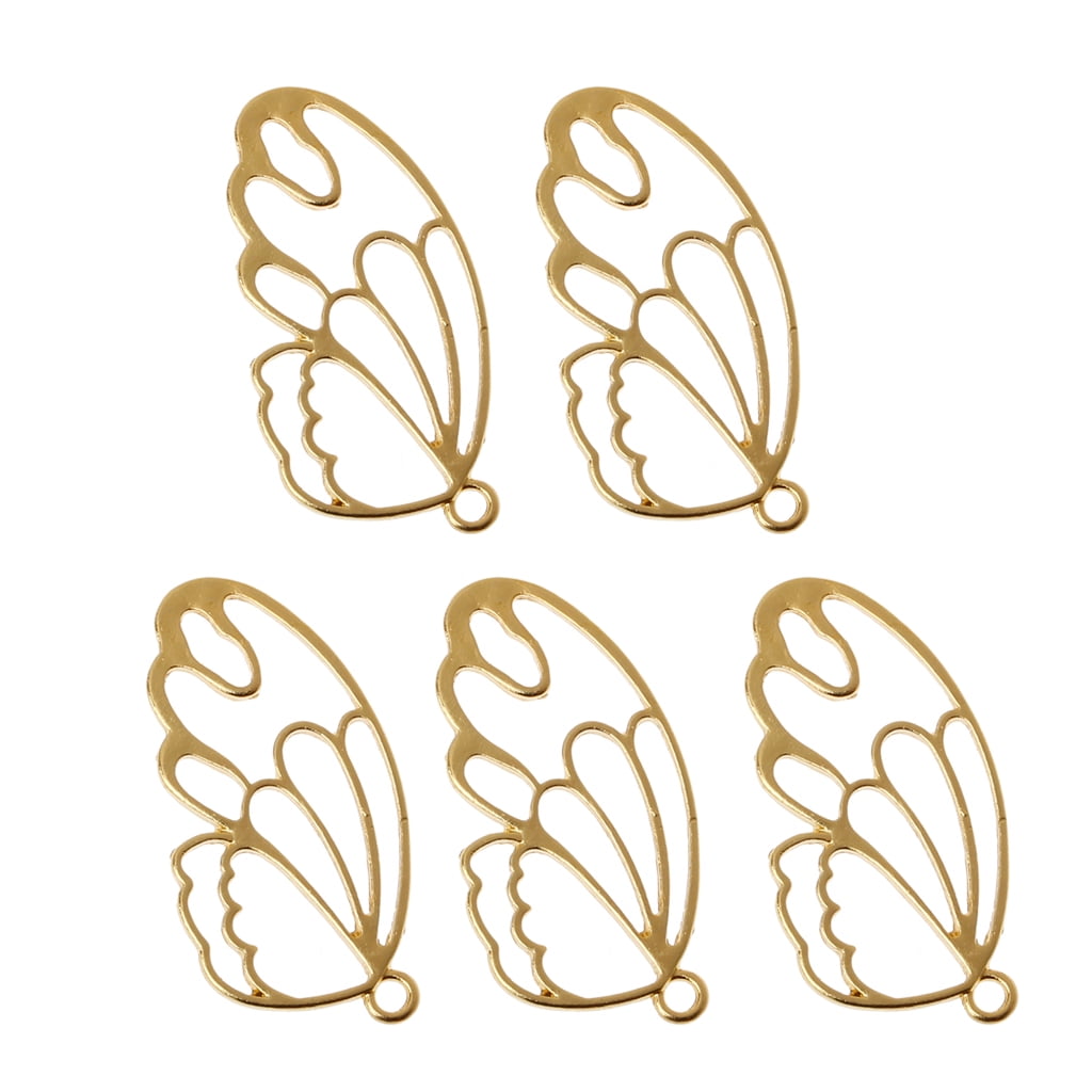 /Set Feather Resin Frame Open Bezel Setting Blank Pendant Jewelry ...