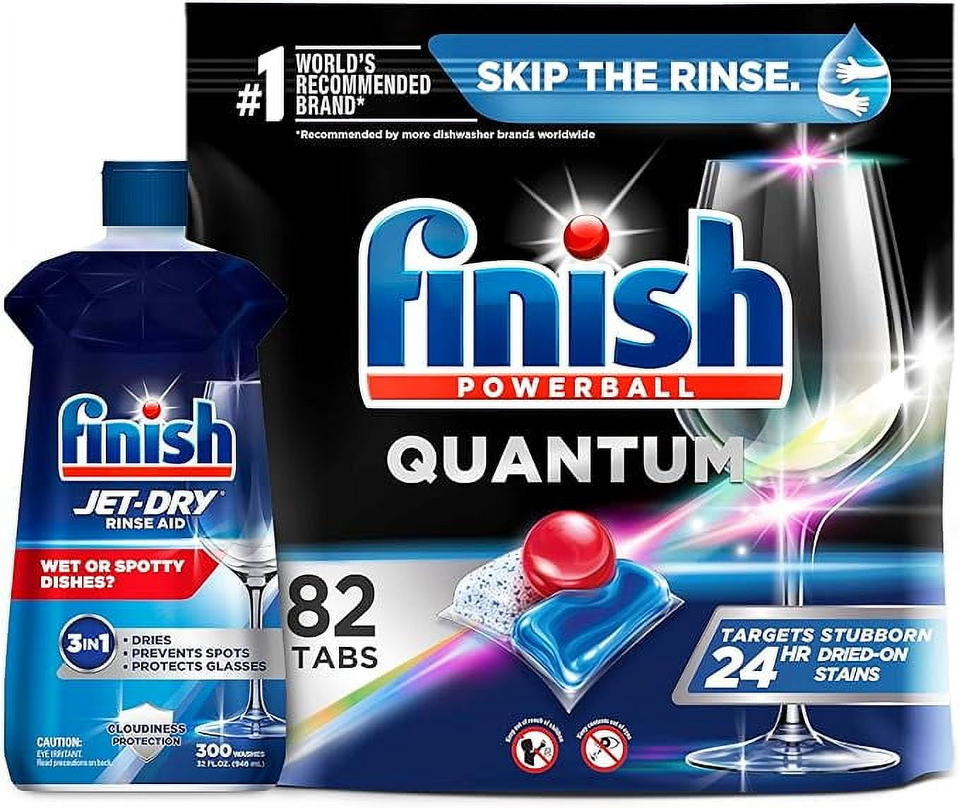 Set: Finish - Quantum - 82ct - Dishwasher Detergent - Powerball ...