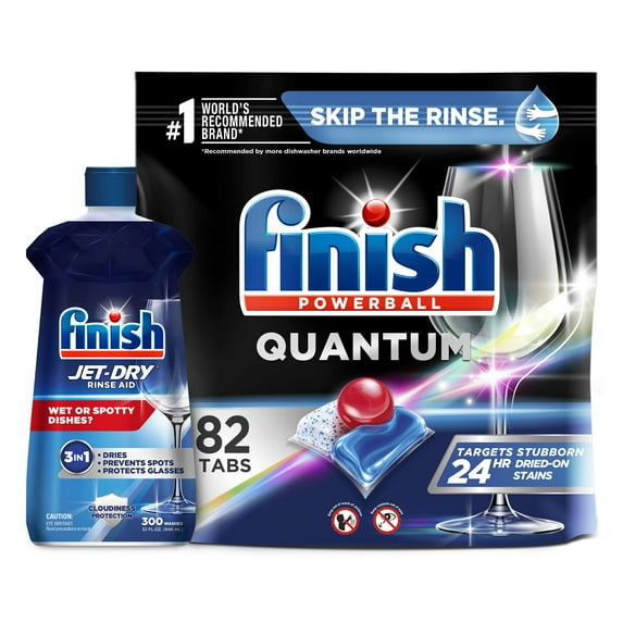 Set: Finish - Quantum - 82ct - Dishwasher Detergent - Powerball ...