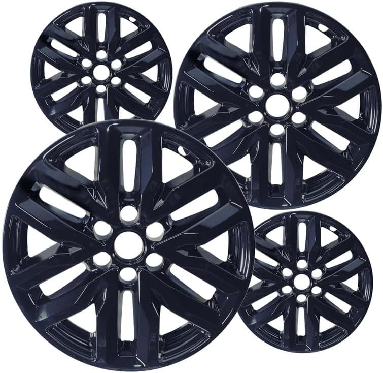 Set of Four (4) 18 inches Gloss Black ABS Wheel Skins Impostors Wheel ...
