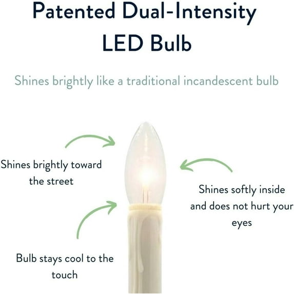 Set of Four Battery Operated Remote Programmable Window Hugger Candle ...