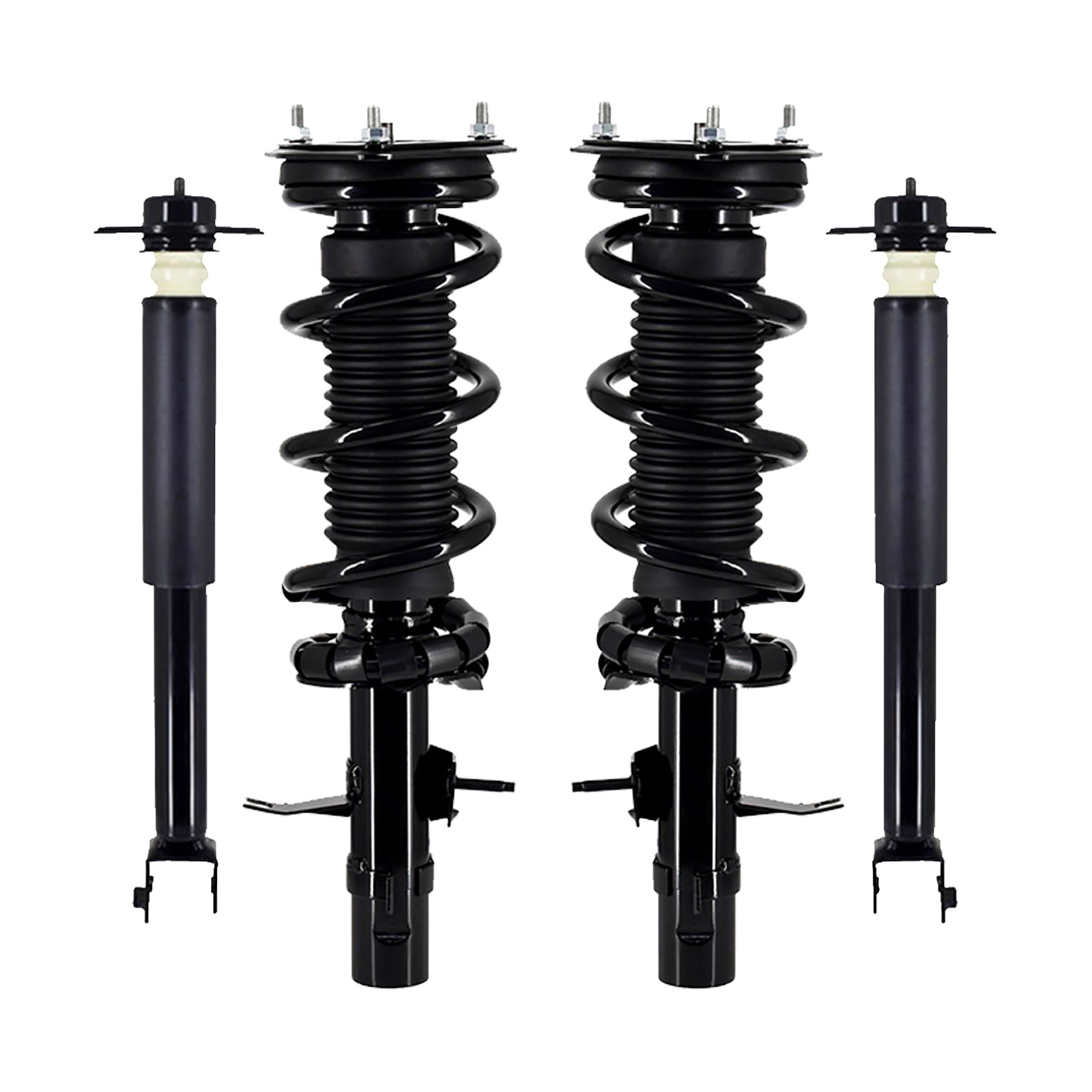 Set Front Quick Complete Strut-Coil Spring-Rear Complete Shock Kit To ...